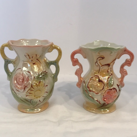 Accents | Brazilian Lusterware Vases 423 Set Of 2 Euc | Poshmark